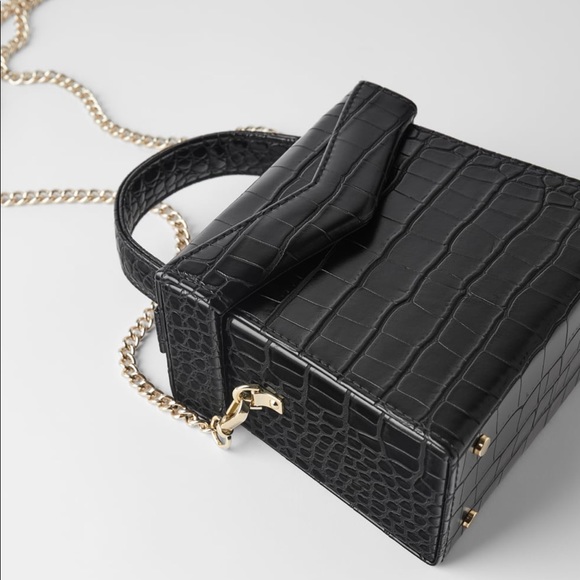 Zara | Bags | Zara Animal Embossed Crossbody Box Bag | Poshmark
